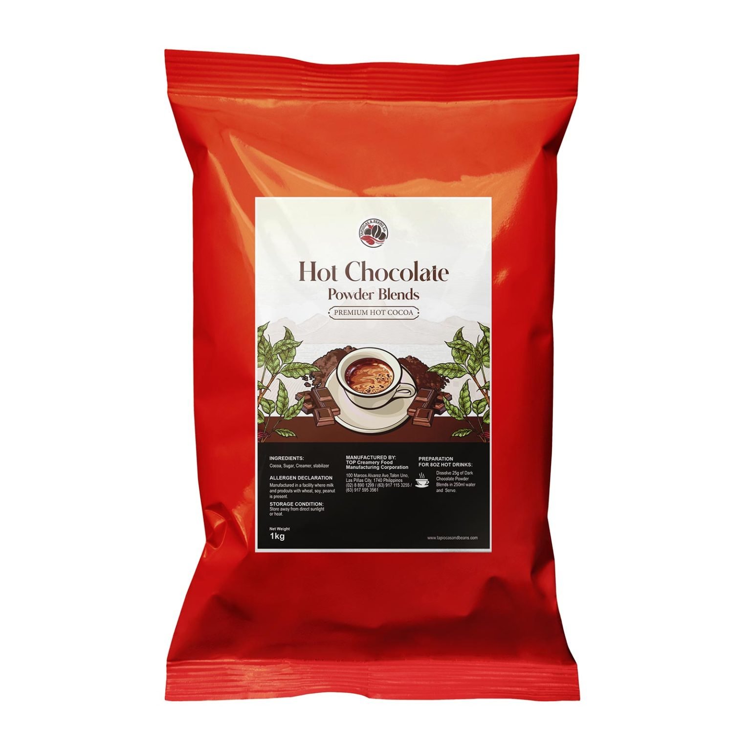 T&B Chocolate Powder Blends - Tapiocas and Beans Co.